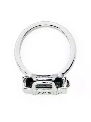 Marc Jacobs The Mini Icon Tote Bag Sculpted Ring - Silver