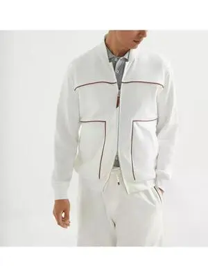 Brunello Cucinelli French Terry Zip-up Sweatshirt