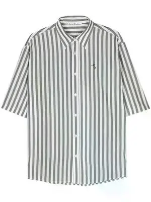 Acne Studios Logo-embroidered Striped Shirt