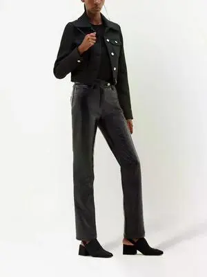 COURREGES Straight-leg Vinyl Trousers - Blue