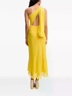 Alejandra Alonso Rojas One-shoulder Silk Dress