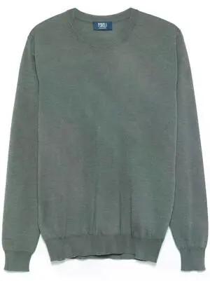 Fedeli Fine-knit Sweater - Grey