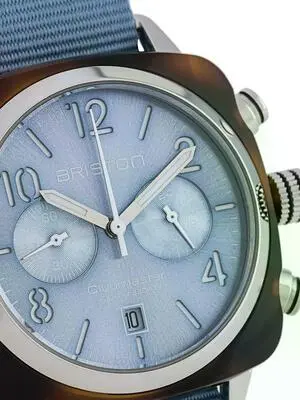 BRISTON Clubmaster Classic Chronograph Watch - Blue