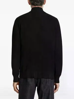 Zegna Cashseta Zip-up Cardigan - Black