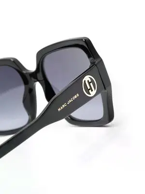 Marc Jacobs J Marc-logo Oversize-frame Sunglasses