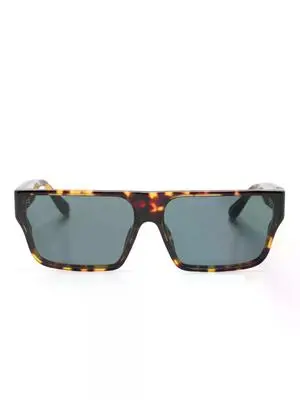 Linda Farrow Brady Geometric-frame Sunglasses - Brown