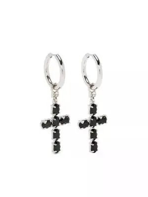 Dolce & Gabbana Cross-charm Hoop Earrings