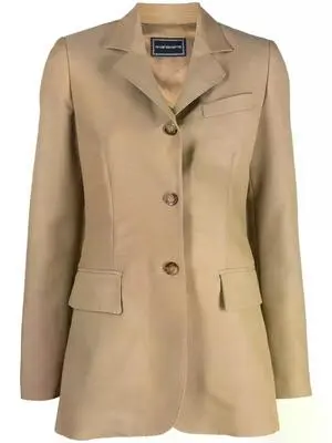 10 CORSO COMO Single-breasted Notched Lapel Blazer - Neutrals