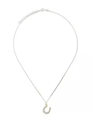 TRUE ROCKS Horseshoe Pendant Necklace - Silver