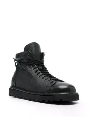 Marsèll Pallottola Pebbled-leather Boots - Black