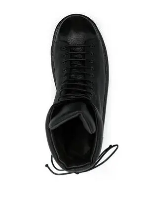 Marsèll Pallottola Pebbled-leather Boots - Black