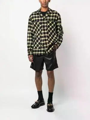 Versace Button-down Checked Shirt Jacket