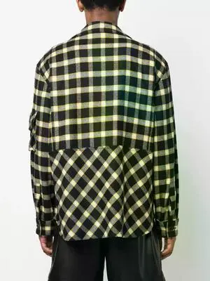 Versace Button-down Checked Shirt Jacket