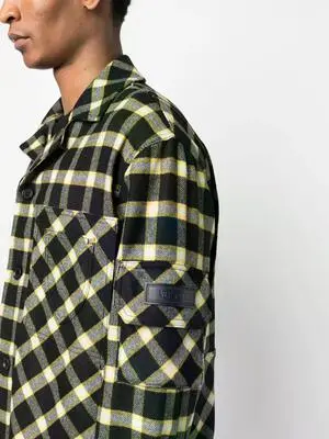 Versace Button-down Checked Shirt Jacket