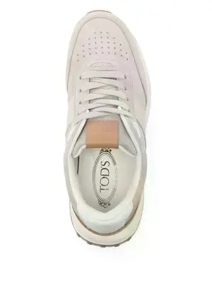 TOD'S Leather Lace-up Sneakers - Neutrals