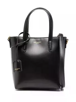 Saint Laurent Mini Shopping Leather Tote Bag