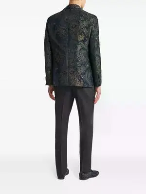 Etro Peak-lapel Jacquard Blazer