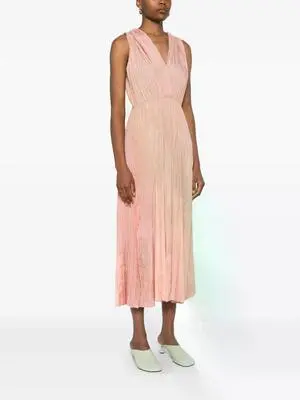 FORTE_FORTE Pleated Midi Dress