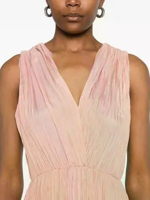FORTE_FORTE Pleated Midi Dress