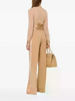 Alberta Ferretti Pressed-crease Straight Trousers