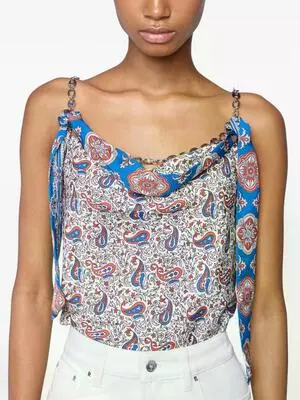 Rabanne Paisley-print Top