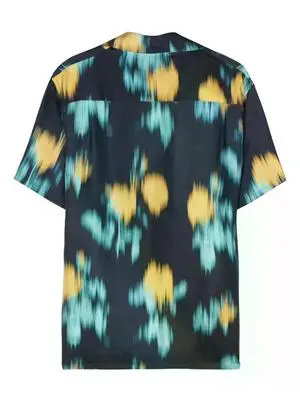 LANVIN Abstract-pattern Silk Shirt