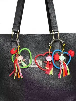 AMIR SLAMA Heart-motif Keychain