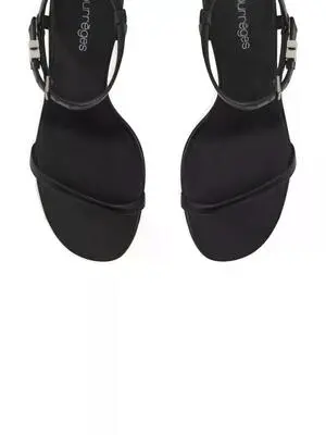 COURREGES Ac Stiletto Heel Sandals - Black