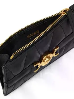 Versace Medusa '95 Quilted Zip Card Holder