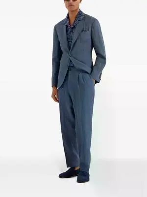 Brunello Cucinelli Single-breasted Linen Blazer