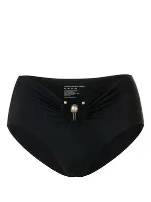 Christopher Esber Ring-embellished Bikini Bottoms - Black