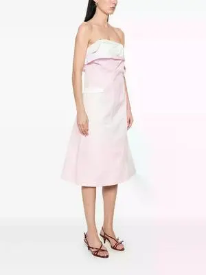 Miu Miu Layered-detail Poplin Dress