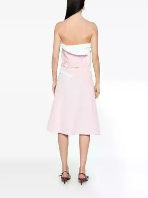 Miu Miu Layered-detail Poplin Dress