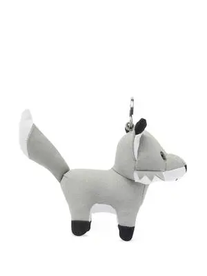 Maison Kitsuné Fox-charm Keyring - Grey
