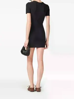 Miu Miu Logo-print Short-sleeve Minidress