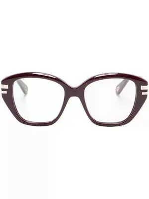 Chloé Square-frame Glasses - Red