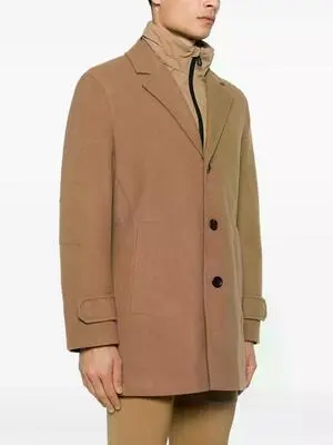 PALTO' Geraldo Water-repellent Layered Wool-blend Coat