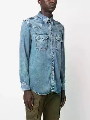 DIESEL® D-ocean Washed-denim Shirt