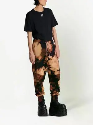 Balmain Tie-dye Print Track Pants - Brown