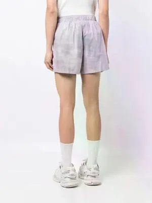 Natasha Zinko Gingham Check Pattern Cotton Shorts