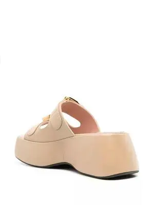 Moschino 75mm Dolly Leather Sandals