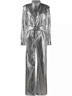 Off-White Racing Metallic Effect Jumpsuit
