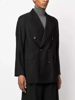 Our Legacy Crease-effect Double-breasted Blazer