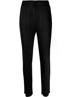 Issey Miyake Elasticated-waist Slip-on Straight Trousers
