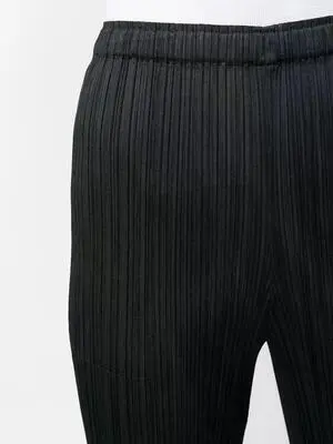 Issey Miyake Elasticated-waist Slip-on Straight Trousers