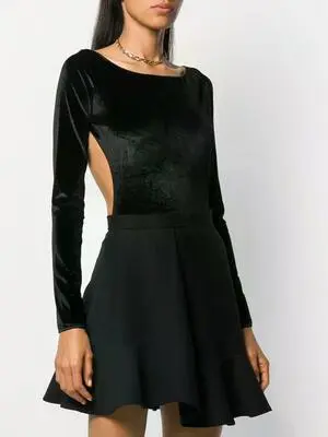 Oseree Slim-fit Backless Bodysuit