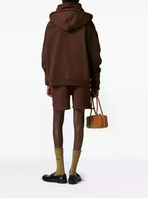 Miu Miu Cotton Shorts - Brown