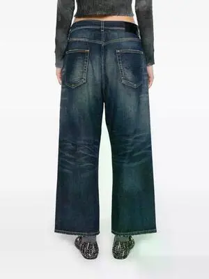 R13 Whiskered Boyfriend Jeans