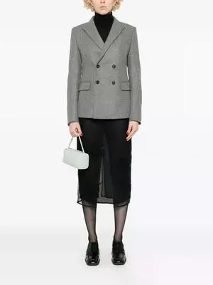 Fabiana Filippi Double-breasted Flannel Blazer