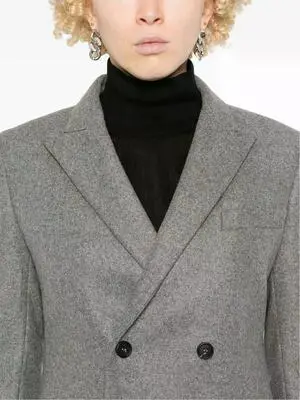 Fabiana Filippi Double-breasted Flannel Blazer